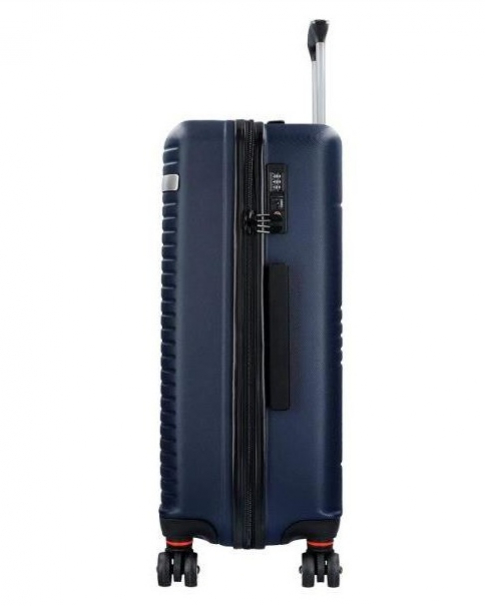 Stredný cestovný kufor modrý FABRIZIO (TSA zámok)